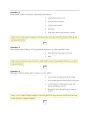 BIO Mastery Exercise Docx Question Public Health Is Made Up Of Which Of The Following