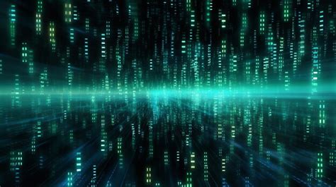 Premium Ai Image A Background Filled With Flowing Binary Code