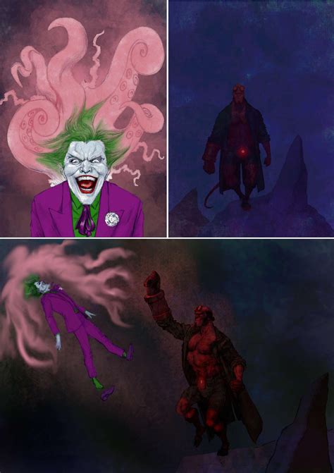 Tliid Joker Week Joker Versus Hellboy By Nick Perks On Deviantart