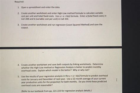 Solved Using Excel Do The Following Problem Using The