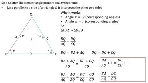 Side Splitter Theorem Proof Youtube