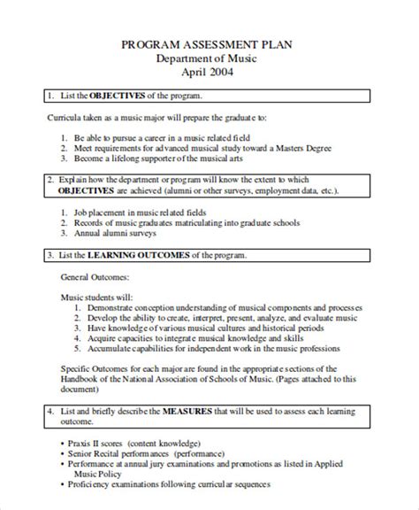 47 Assessment Templates In Word Pages Docs Pdf Free And Premium