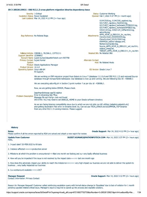 Ebs R1213 Cross Platform Migration Binaries Dependency Issue Pdf