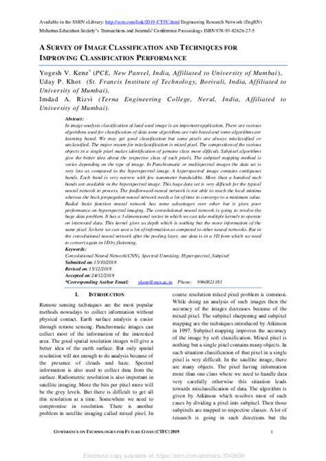pdf a survey of image classification and techniques for improving