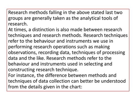 Research Methods Versus Methodology Pptx