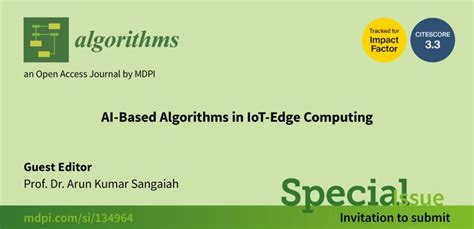 Algorithms Mdpi On Linkedin Specialissue Mdpialgorithms Iot