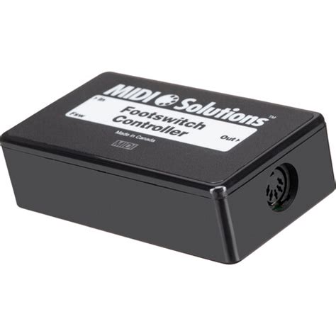 MIDI Solutions Footswitch Controller MIDI FOOTSWITCH CONTROLLER