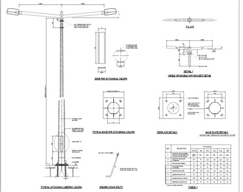 Octagonal Light Poles Coastal Qatar