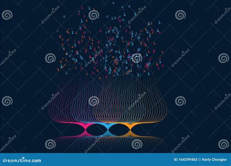 Big Data Visualization And Analysis Abstract Digital Technology Stock
