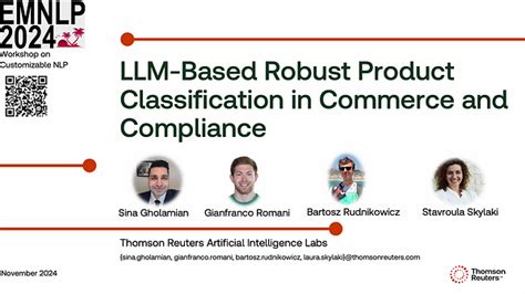 Llm Based Robust Product Classification In Commerce And Compliance