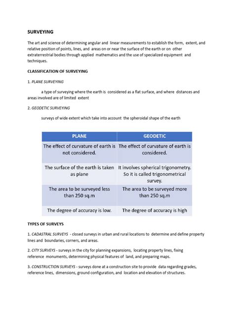 Surveying Lecture Pdf Surveying Accuracy And Precision