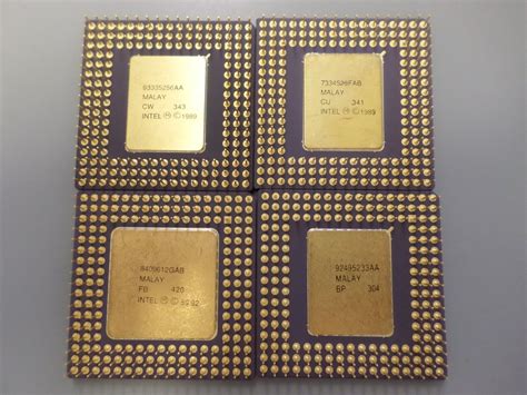 Intel 486 386 With Gold Square Cpu For Scrap Gold Recovery Ceramic Cpu Scrap