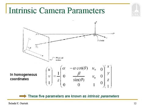 Computer Vision Geometric Camera Models And Camera Calibration