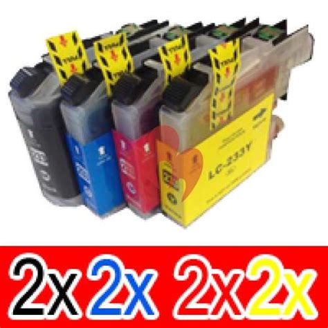 Brother Lc 233 Ink Cartridge X 8 Pack Lc 233bk Lc 233c Lc 233m Lc 233y