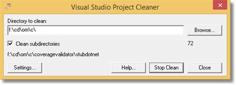 Software Verify Cleaning Up Visual Studio