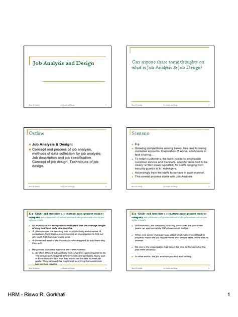 31 Job Analysis Design Summarized Download Free Pdf Human Resource