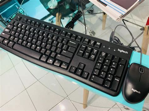 Logitech Mk120 Corded Keyboard Mouse Combo Computers And Tech Parts And Accessories Computer