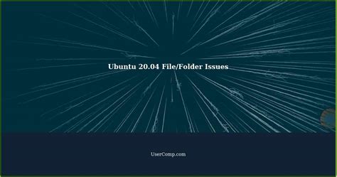 Cant Create Or Modify Filesfolders In Ubuntu 2004 Lts