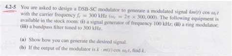 42 5 You Are Asked To Design A Dsb Sc Modulator To 42 5 You Are Asked To Design A Dsb Sc Modulator To
