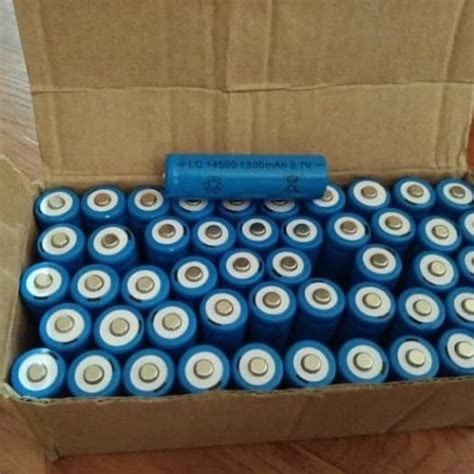 Jual Batre Batere Baterai Battery Rechargeable Li Lon 14500 Ukuran AA Jakarta Pusat Sinar