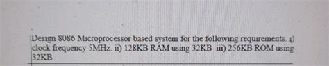 Design 8080 Microprocessor Based System For Studyx