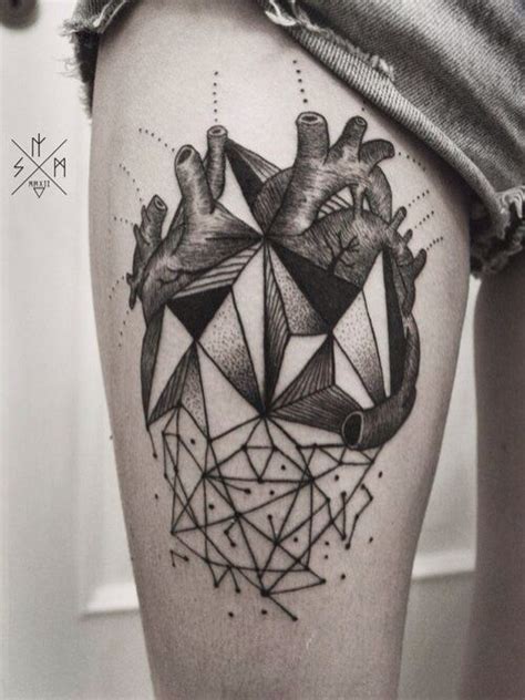 Fractal Heart Tattoo