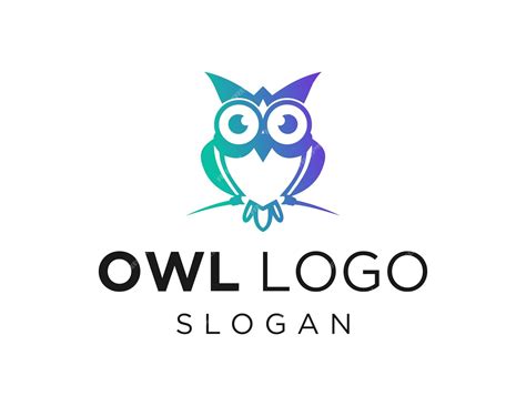 올빼미 로고 디자인 프리미엄 벡터