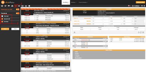 New Filter For Periods And Odds Higher Than Arbmate