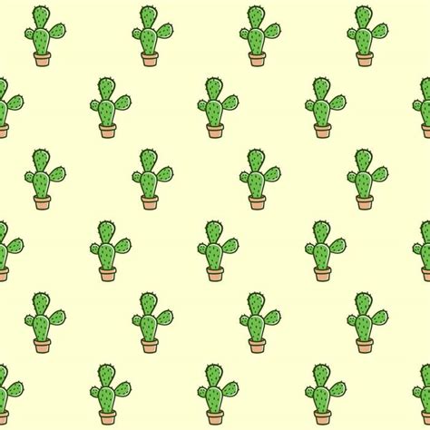 Cute Cactus Pattern Vector Art Icons And Graphics For Free Download
