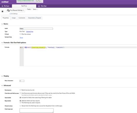 Formula Rich Text Test Conditioned By Related Link Qrew Discussions