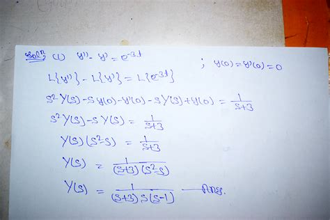 Solved Problem Compute The Inverse Laplace Transforms Of S F Course Hero