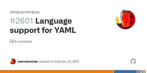 language support for yaml · issue 2601 · semgrep semgrep · github