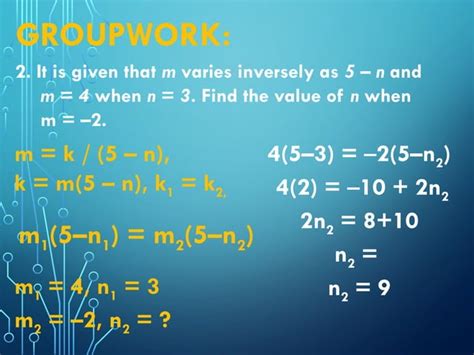 Lessons On Variation Inverse Variationpptx