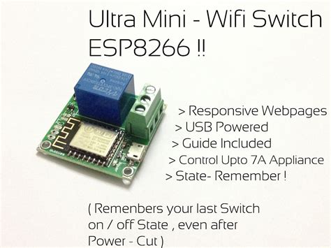 Diy How To Make Esp8266 Ultra Mini And Simple Relay Home Automation