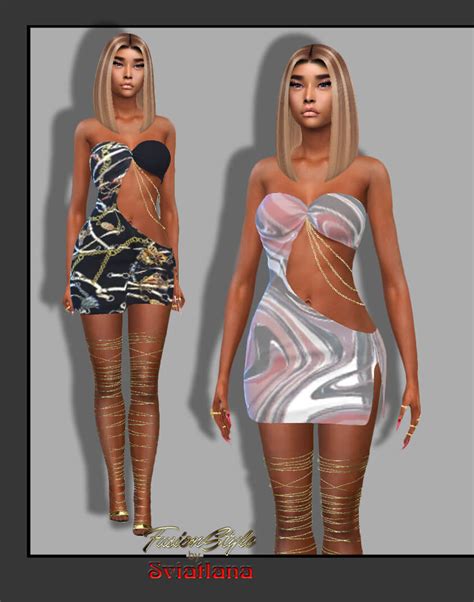Sims 4 Chained Sexy Dress The Sims Book
