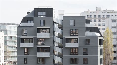 Boxy Balconies Feature At Parisian Apartment Block By Karawitz