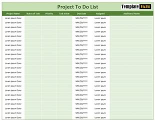 Project To Do List Templates Templates Hub