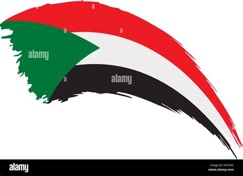 Sudan Flag Vector Illustration Stock Vector Image And Art Alamy