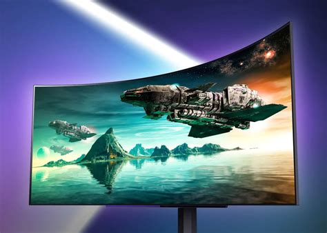 The Lg 45 Ultragear Curved Oled Gaming Monitor Wraps Around Your Head