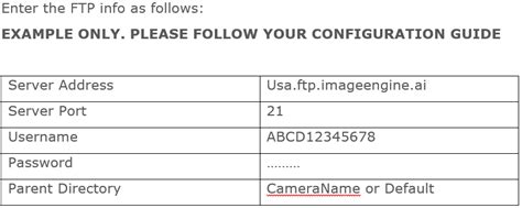 General Ftp Configuration Guide Image Engine Ltd