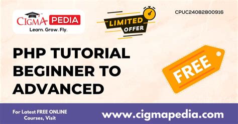 Php Tutorial Beginner To Advanced Free Udemy Course Cigma Pedia