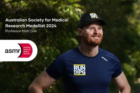 Professor Matt Dun Announced Asmr Medalist 2024 Run Dipg