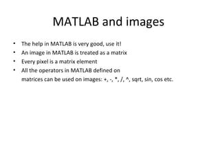Intro Matlab And Convolution Islam Ppt