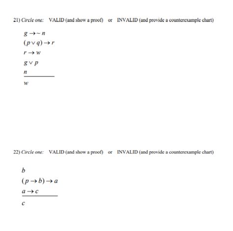 Solved For Questions 19 23 Use Any TF Method To Determine Chegg Com