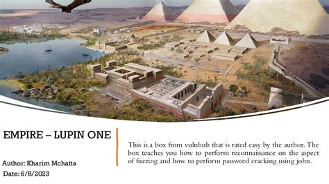 Vulnhub Empire Lupin One H4k It