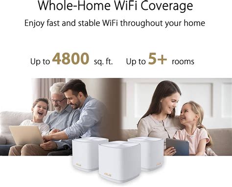 ASUS ZenWiFi XD AX Mini Dual Band Whole Home Mesh WiFi System Ax Up To Sq Ft