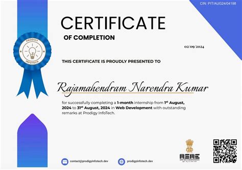 Internship Webdevelopment Prodigyinfotech Careergrowth Learning