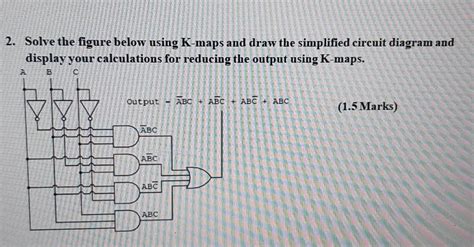 Solved 2 Solve The Figure Below Using K Maps And Draw The Chegg Com