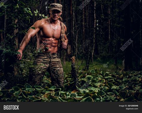 Brutal Muscular Man Image Photo Free Trial Bigstock