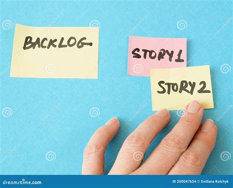 Software Scrum Agile Board With Paper Task Agile Software Development Methodologies Concept